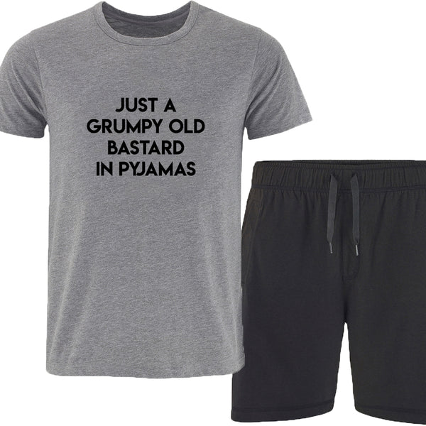Just A Grumpy Bastard Mens Short Pyjamas – Oh Flora