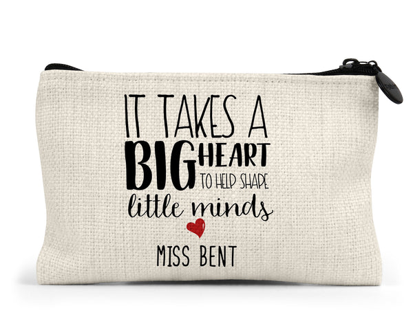 Personalised Big Heart Pencil Case – Oh Flora