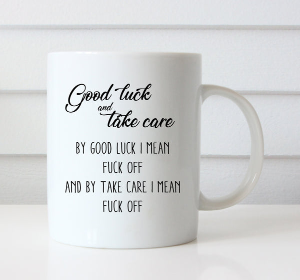 Good Luck & Take Care Mug – Oh Flora